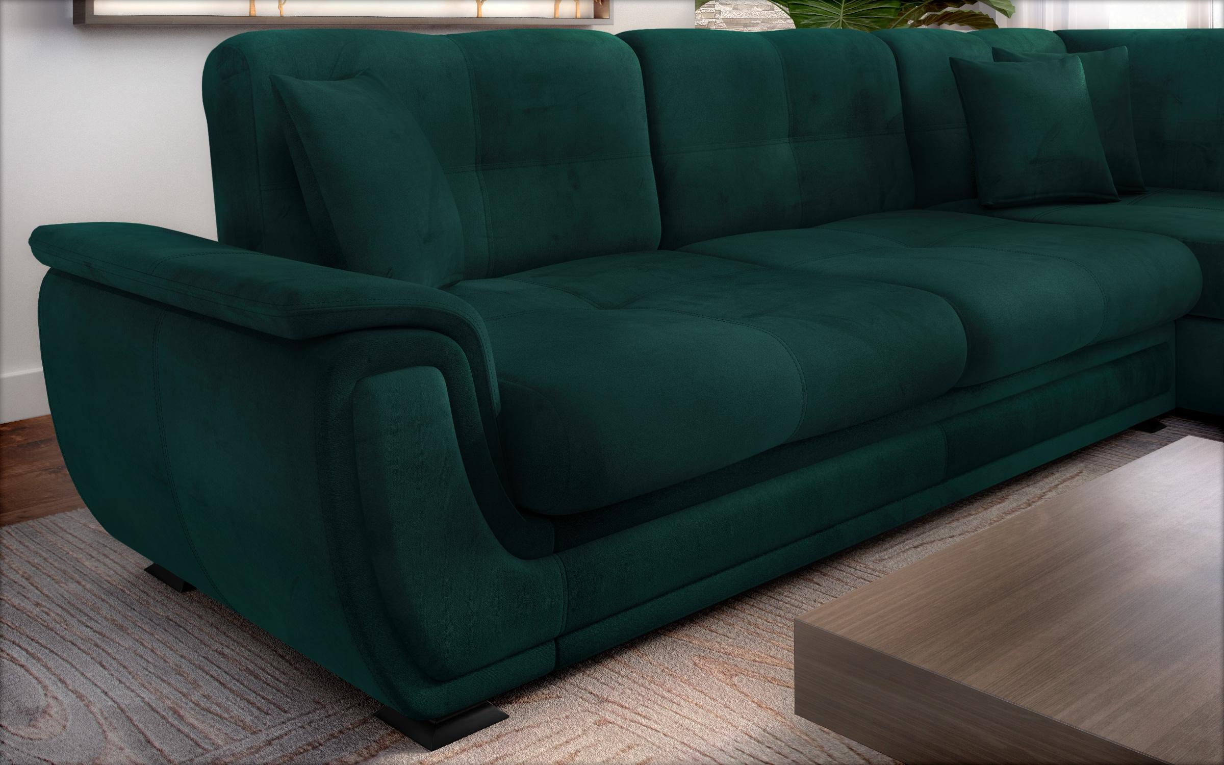 Extendable sofa Princess II + click clack mechanism, Princess ΙΙ, green ...