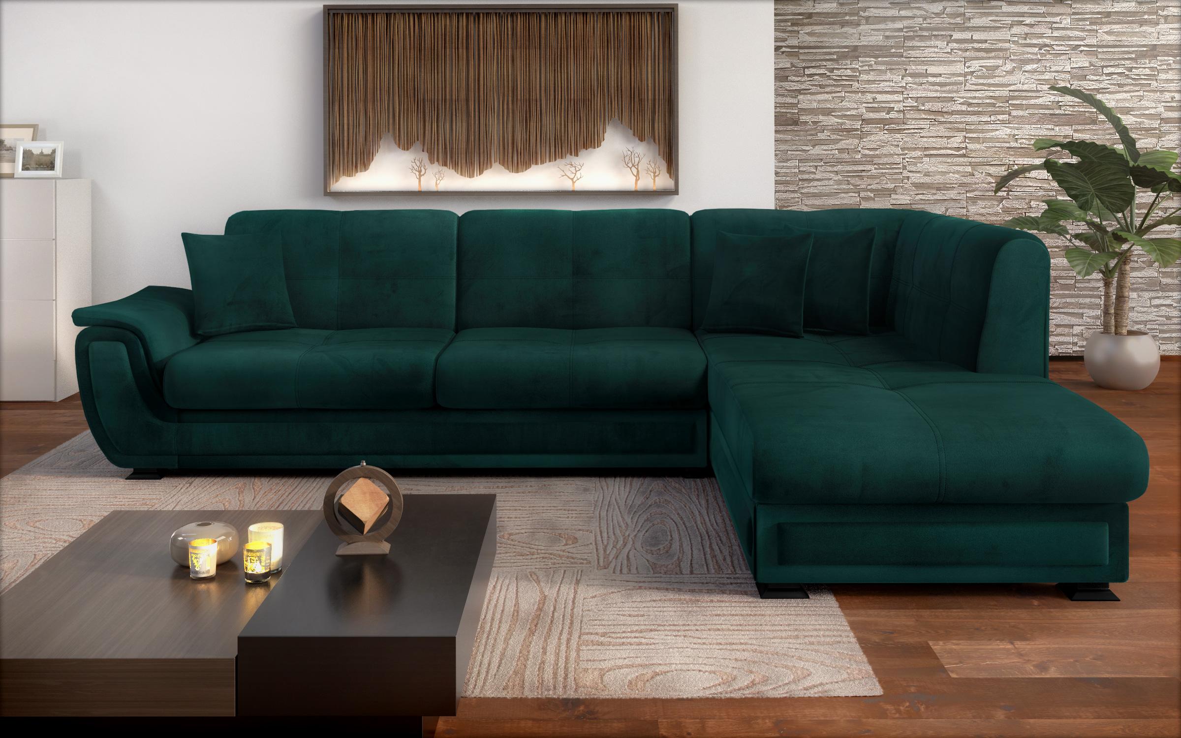 Extendable sofa Princess II + click clack mechanism, Princess ΙΙ, green ...