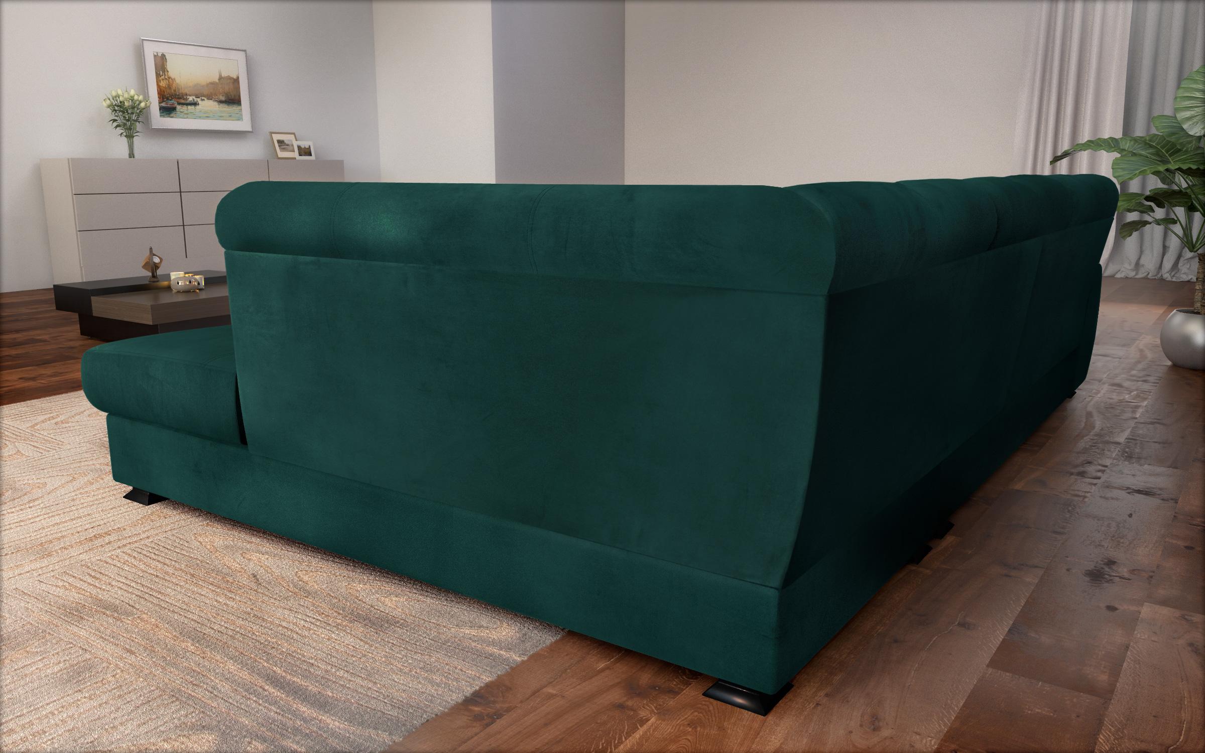 Extendable sofa Princess II + click clack mechanism, Princess ΙΙ, green ...
