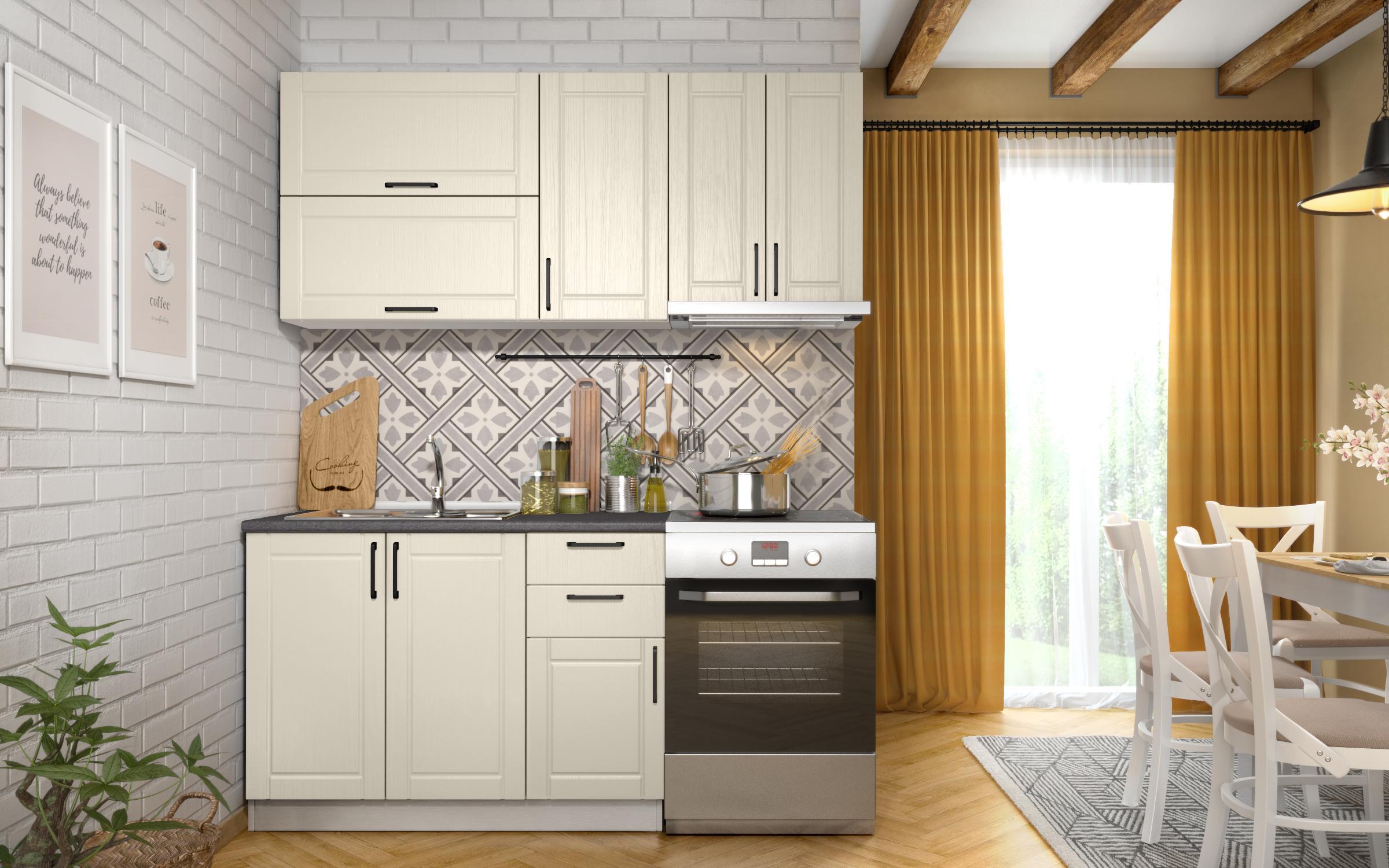 Kitchen cabinet Hannah 24, Hannah 24, Aspen Beige | Furniture Videnov